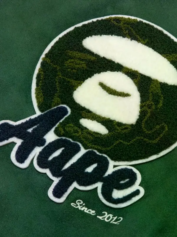 AAPE BY *A BATHING APE Varsity Embroidered Bomber Jacket