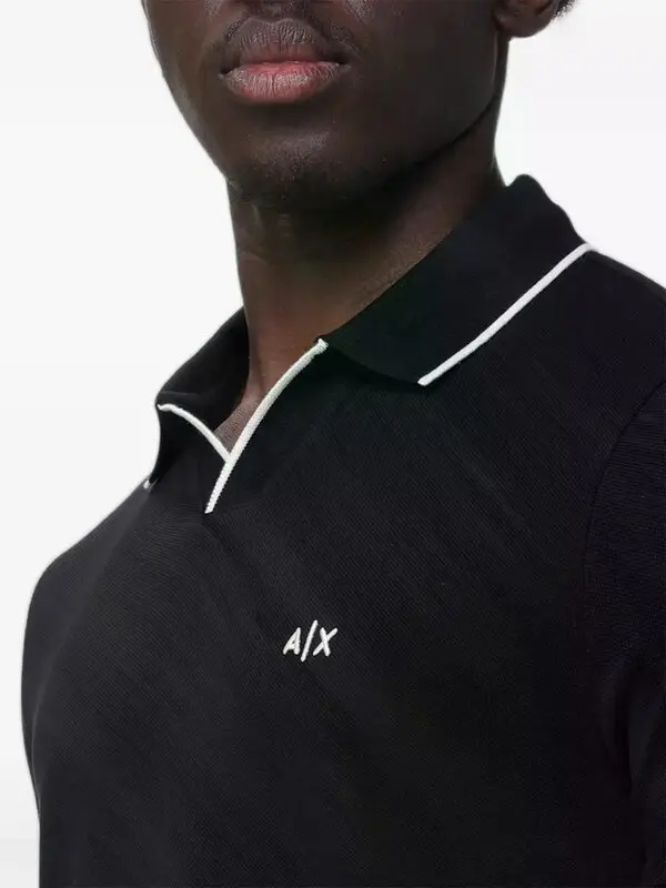 Armani Exchange Logo-embroidered T-shirt