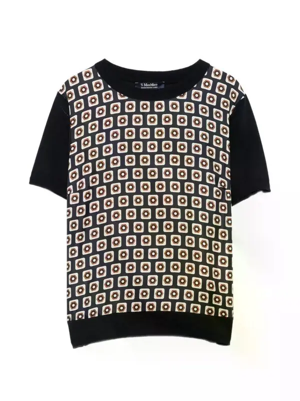 Max Mara Geometric-print Short-sleeve T-shirt