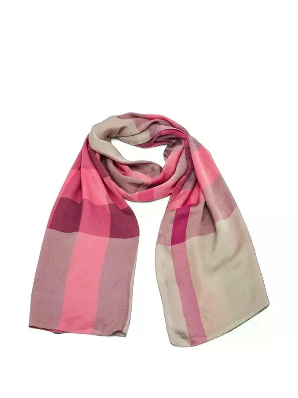 Burberry Plaid Silk Scarf