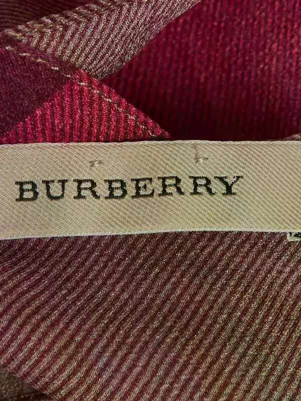 Burberry Plaid Silk Scarf