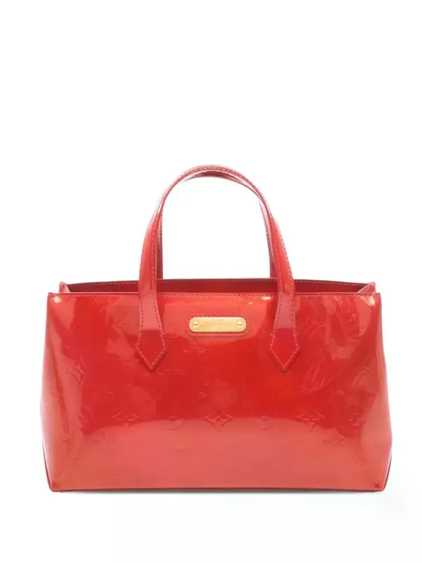 LOUIS VUITTON 2009 Monogram Vernis Wilshire Pm Handbag - Red