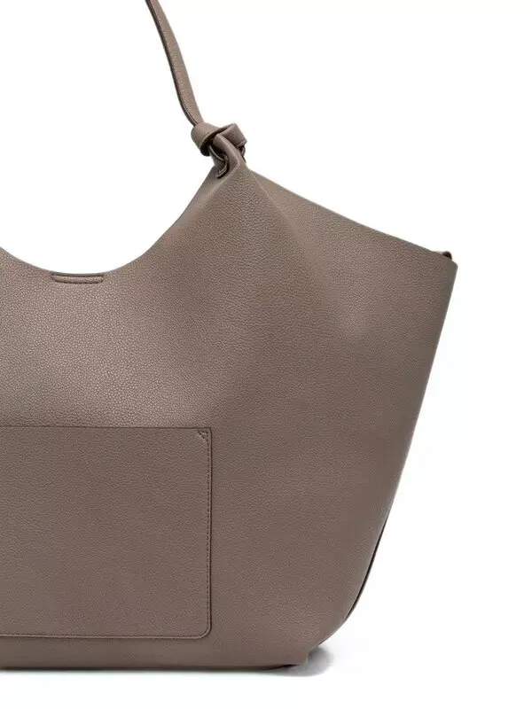 Dkny Xl Paula Knotted-handle Pebbled-leather Tote Bag