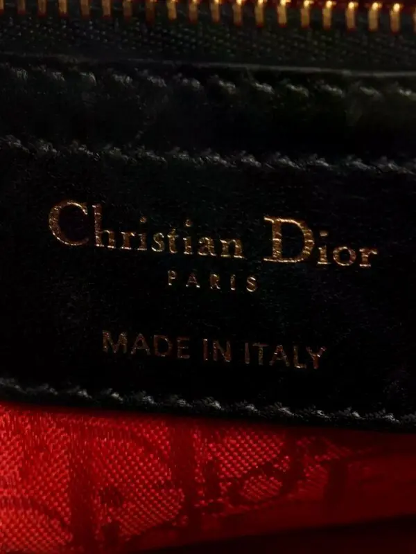 Dior 2000-2026 Large Lambskin Cannage Lady Satchel