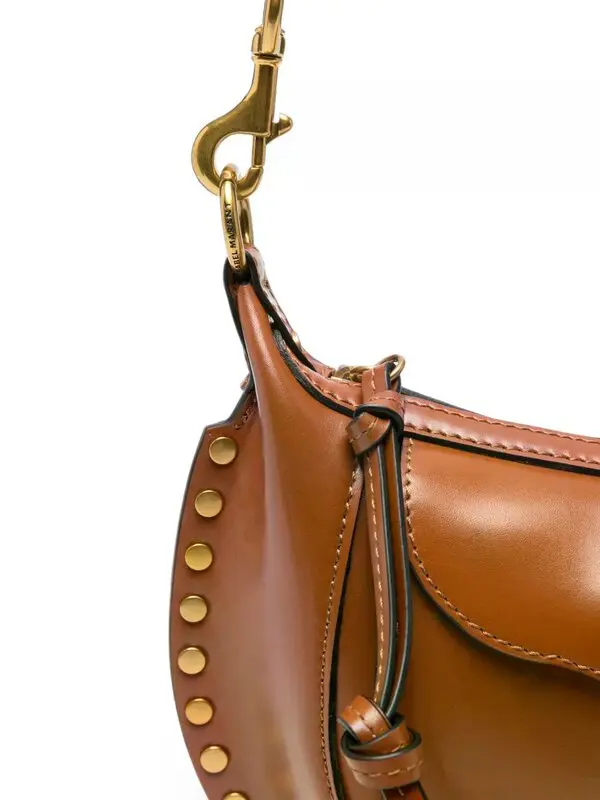 Isabel Marant Étoile Moon Pocket Stud-embellished Leather Shoulder Bag
