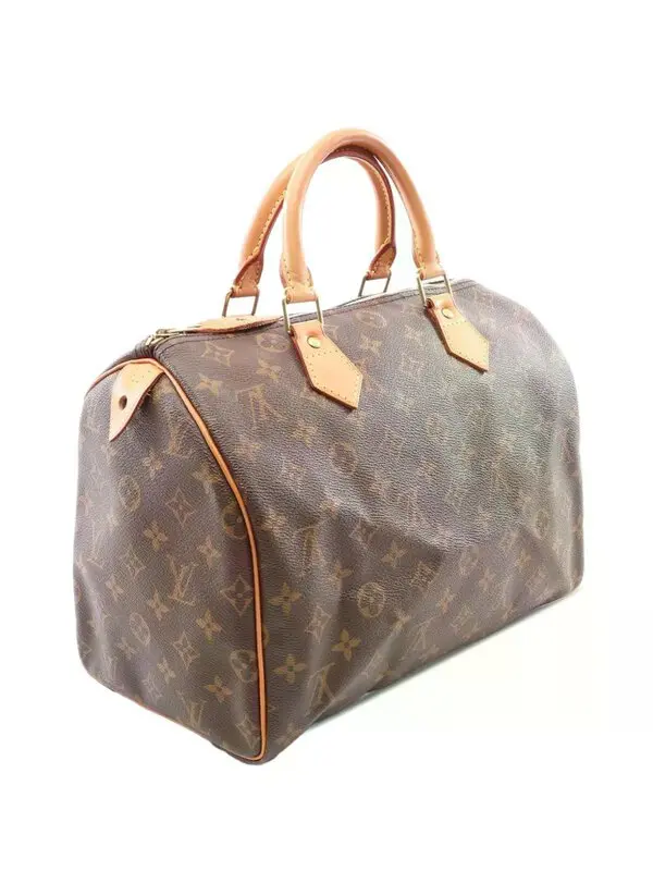 LOUIS VUITTON 2000 Monogram Speedy 30 Boston Bag - Brown