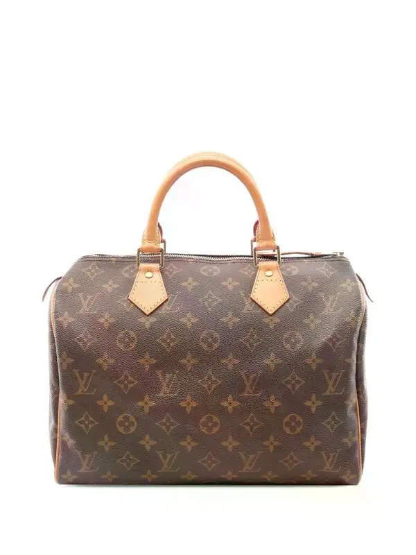 LOUIS VUITTON 2000 Monogram Speedy 30 Boston Bag - Brown