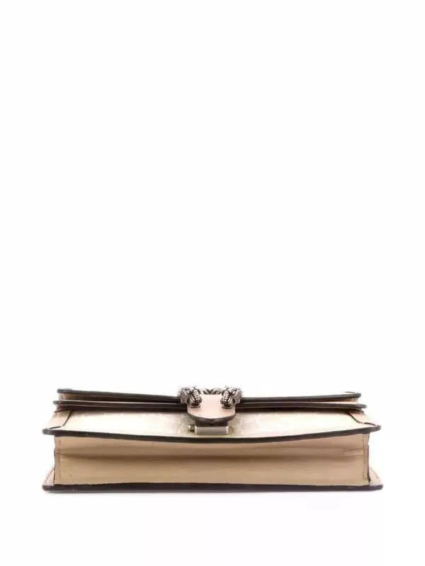 Gucci Dionysus Bag Gg Coated Canvas With Leather Small Shoulder Bag