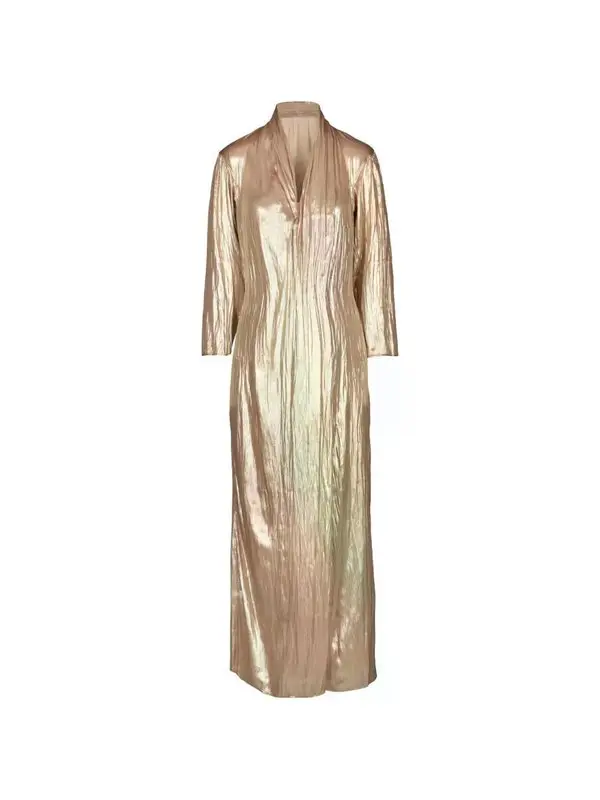 TESSITURA Metallic-effect Maxi Dress