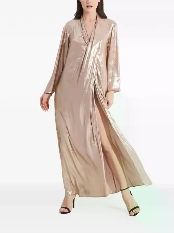 TESSITURA Metallic-effect Maxi Dress