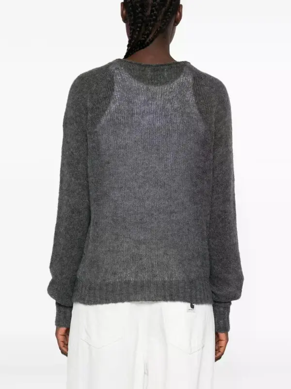 SCAGLIONE Boat-neck Raglan-sleeve Sweater