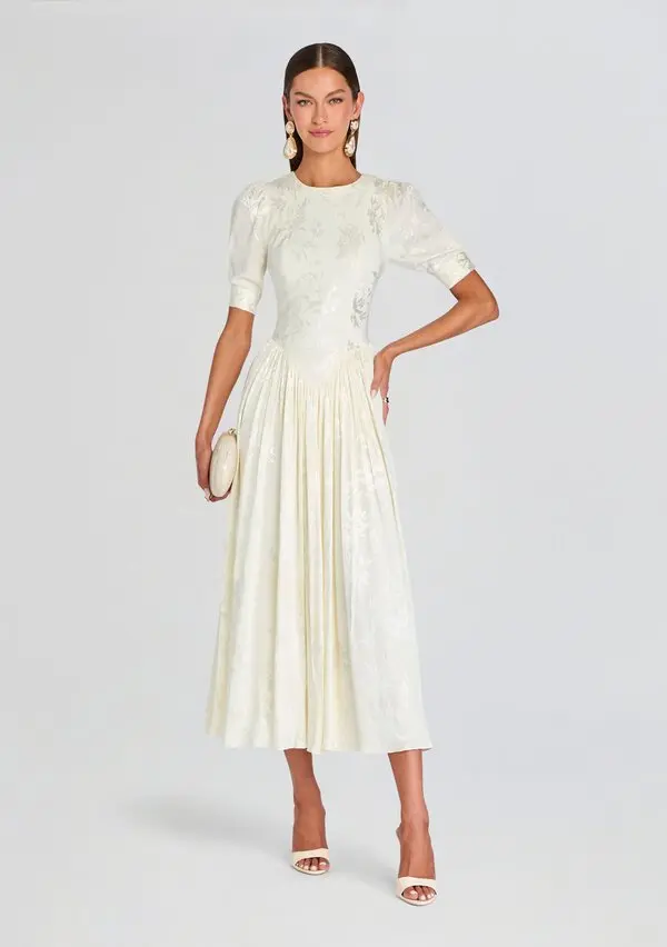 Hemant & Nandita Rasa Corset Midi Dress