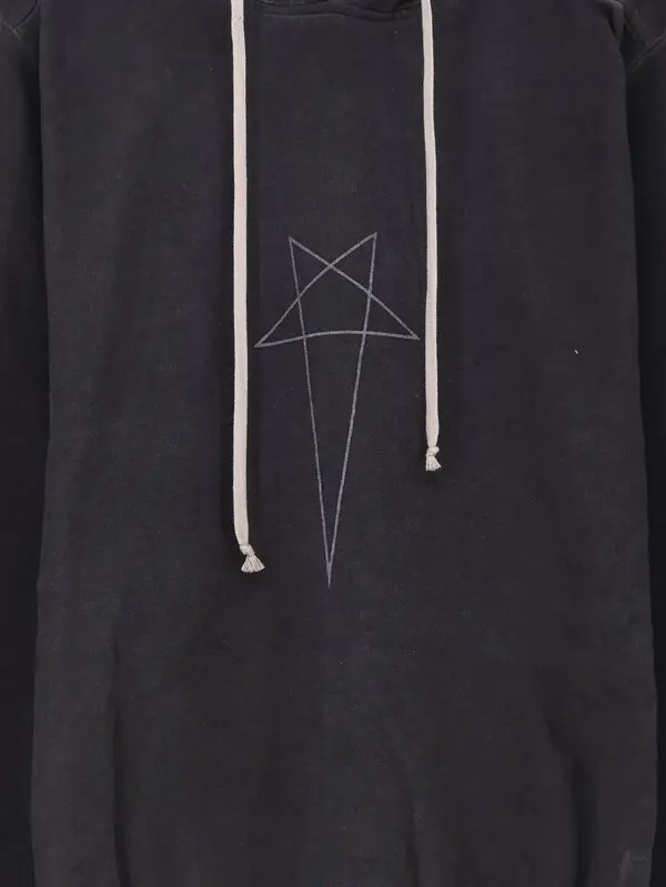 Rick Owens Oversized Organic Cotton Hoodie