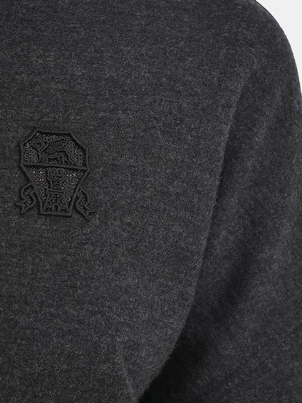 Brunello Cucinelli Cashmere Interlock Bomber Jacket With Logo