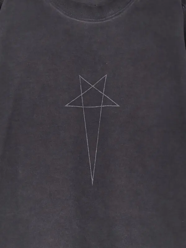 Rick Owens Hun Cotton Crewneck - Black