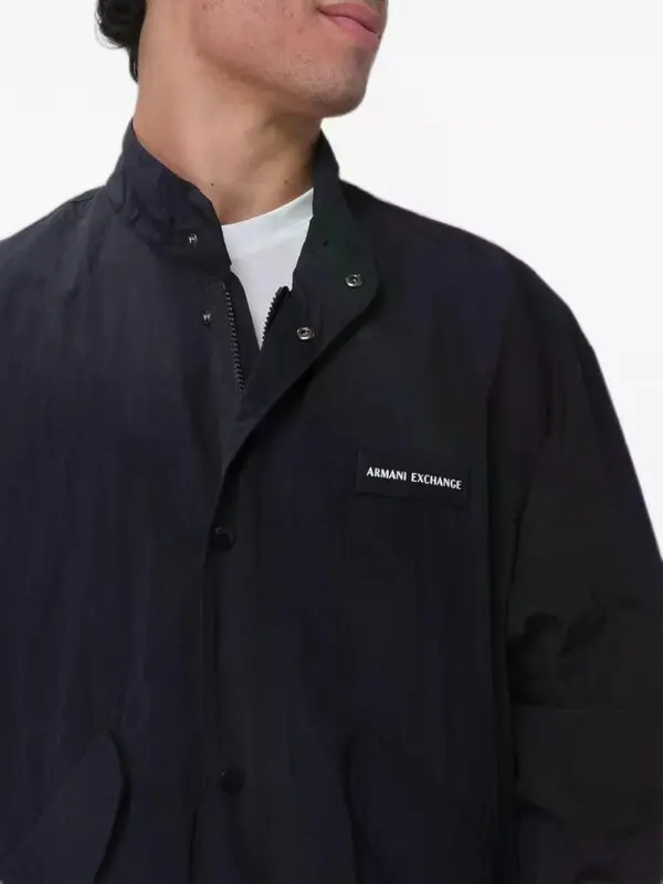 Armani Exchange Logo-patch Hooded Jacket