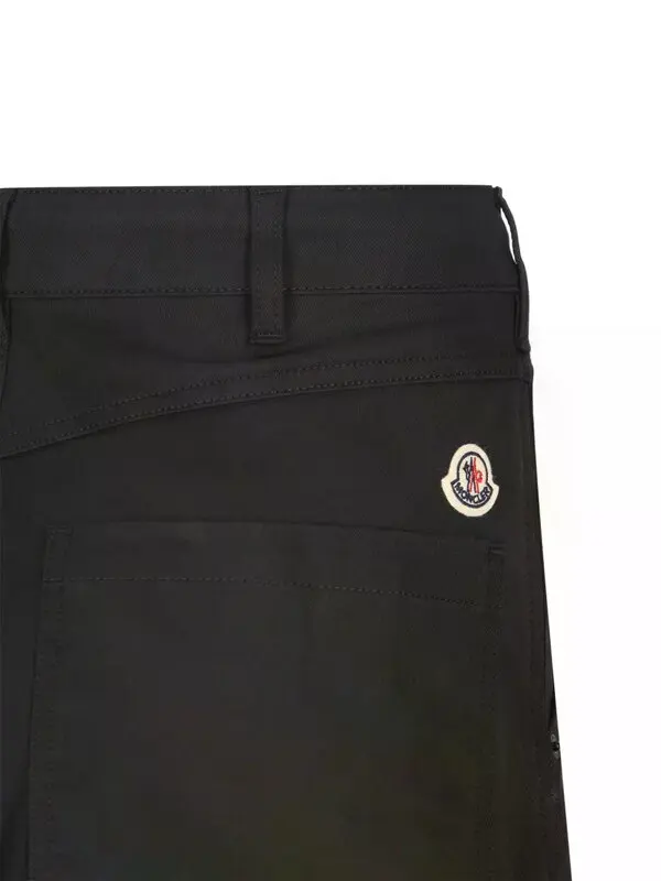 Moncler Logo-patch Straight-leg Trousers