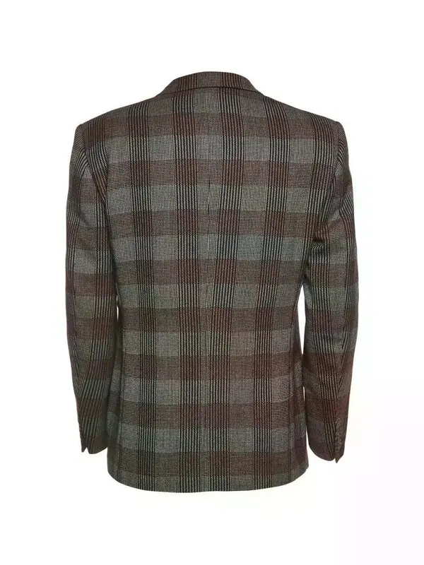 Ermenegildo Zegna Plaid Double-breasted Blazer