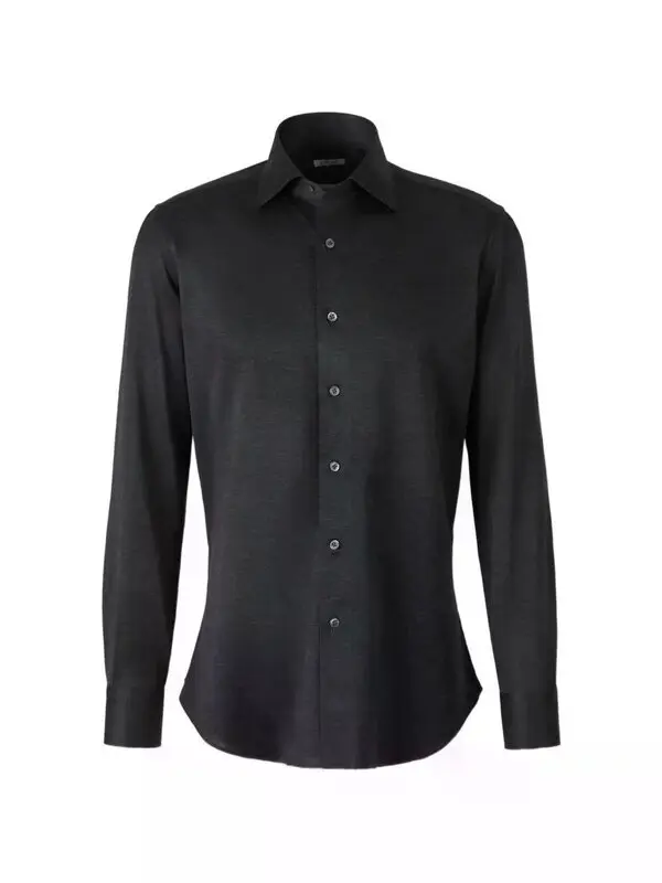 FRAY Piqué Long-sleeve Shirt