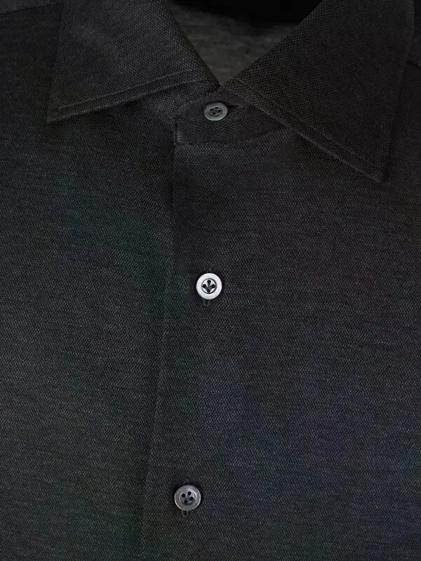 FRAY Piqué Long-sleeve Shirt