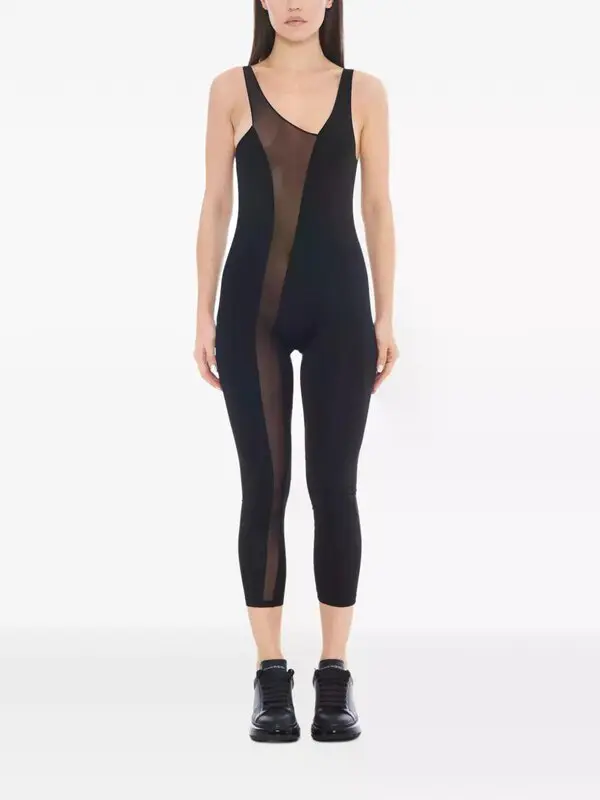 TESSITURA Split Panelled Jumpsuit - Black