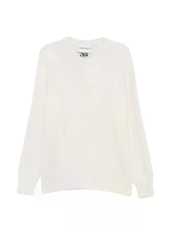 AMARANTO Ribbed-knit Sweater