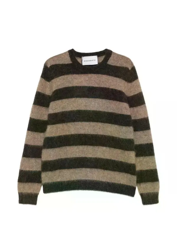 AMARANTO Horizontal-stripe Sweater