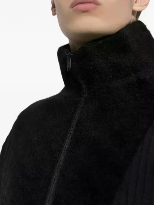 Y3 Knit Sweatshirt With Half-zip And Colourblock Panels