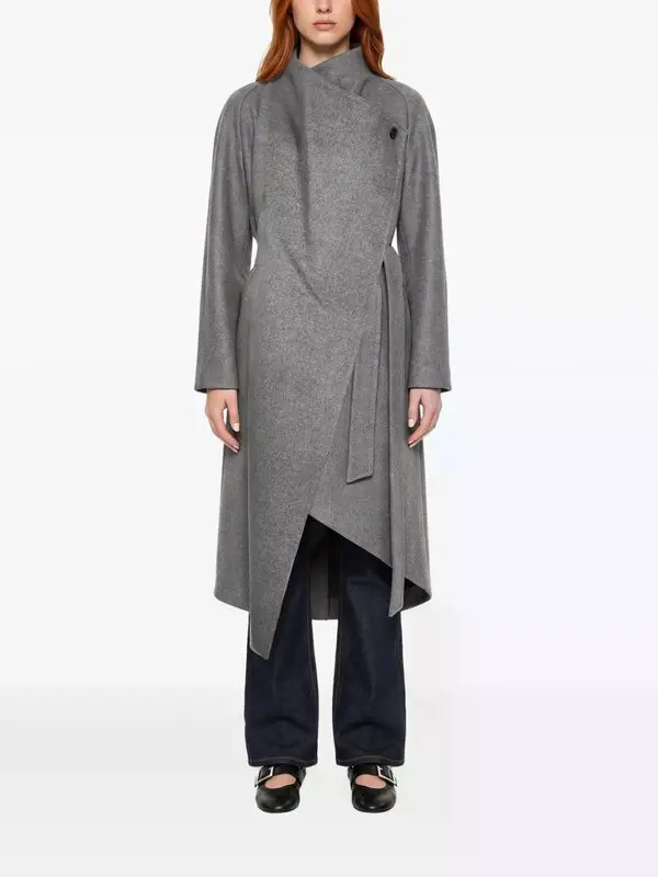 R2W Porin Belted Asymmetric Coat