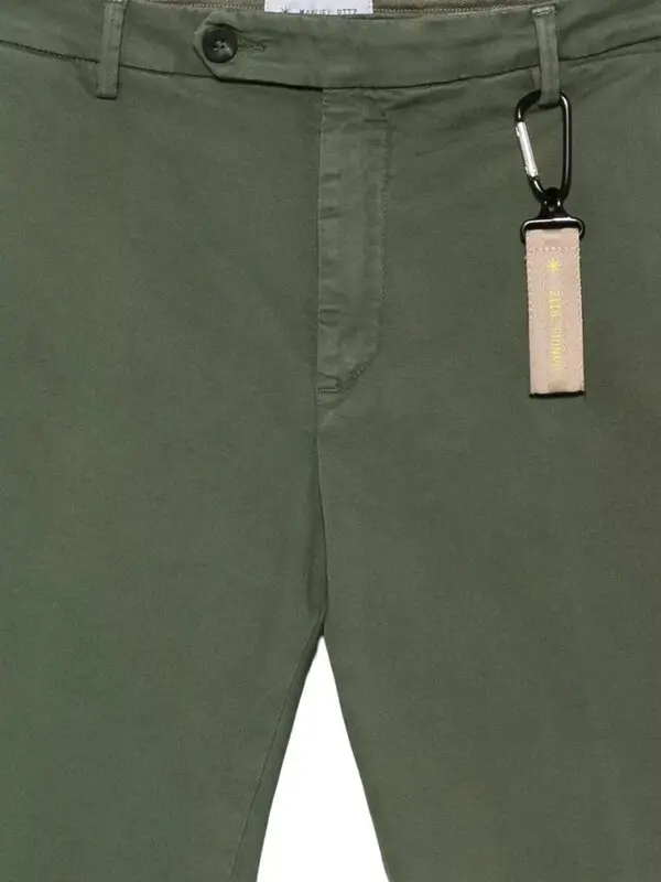 MANUEL RITZ Milano Slim-fit Stretch-cotton Trousers