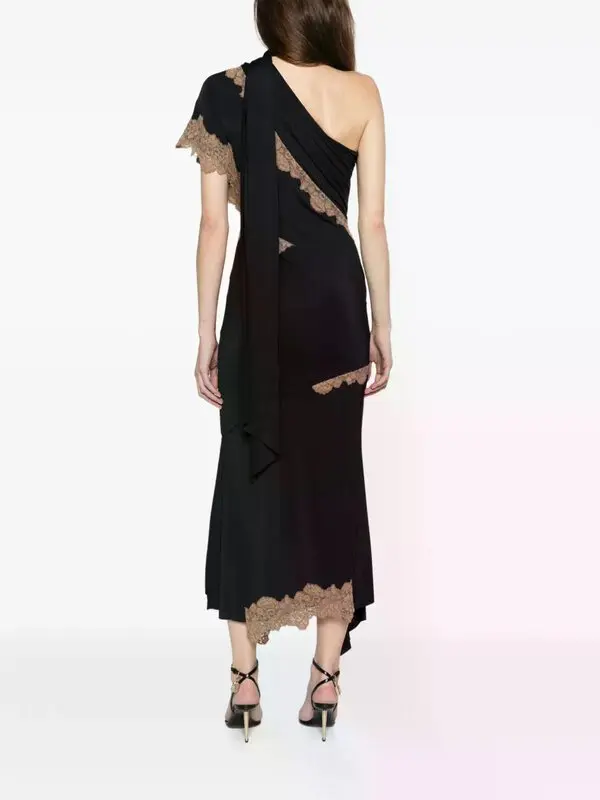 DE LA VALI Cosima Ss Satin Maxi Dress