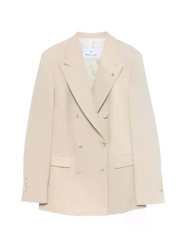MANUEL RITZ Double-breasted Peak-lapel Jacket