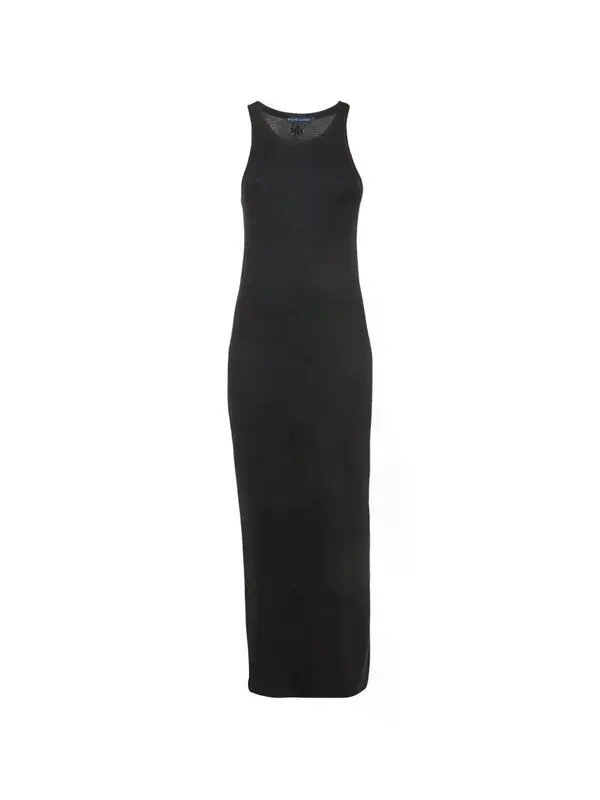Ralph Lauren Rib-knit Sleeveless Maxi Dress - Blue
