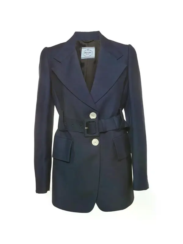 Prada 2019 Belted Single-breasted Blazer
