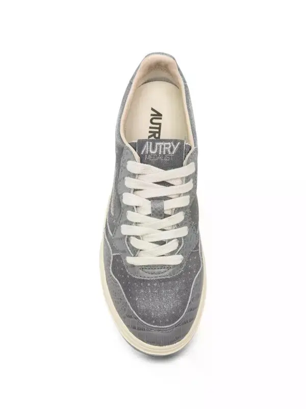 AUTRY Medalist Croc-effect Leather Sneakers