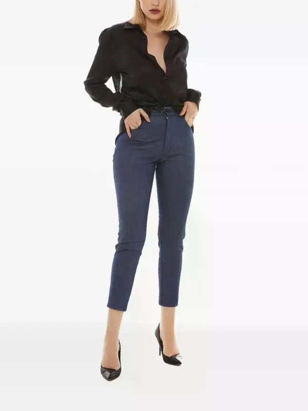 TESSITURA Pyramid-stud Tapered Jeans