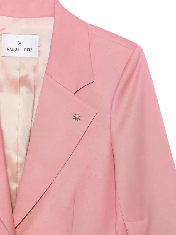 MANUEL RITZ Notched-lapel Button-fastening Blazer
