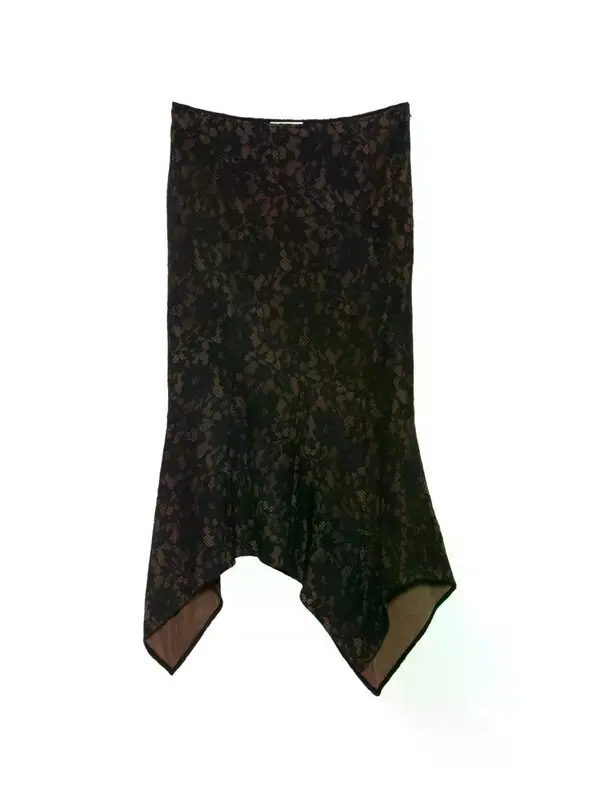 DE LA VALI Faela Midi Skirt In Lace