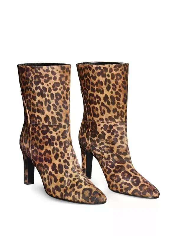 TEMPERLEY LONDON Dusk Leopard-print Ankle Boots