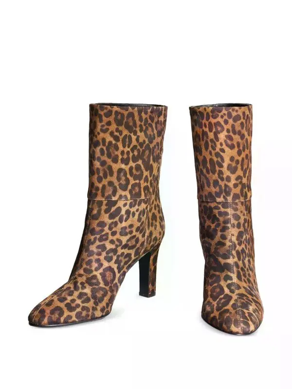 TEMPERLEY LONDON Dusk Leopard-print Ankle Boots
