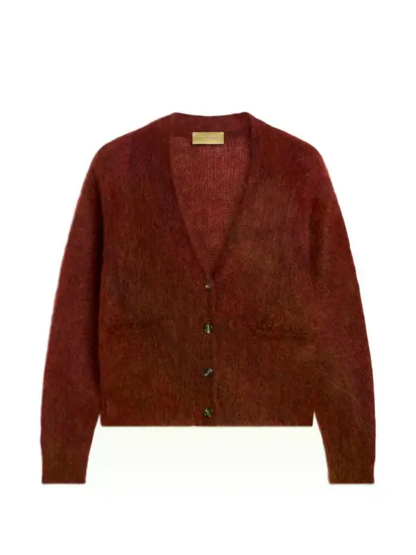 Momoni Paride Brushed Cardigan - Red