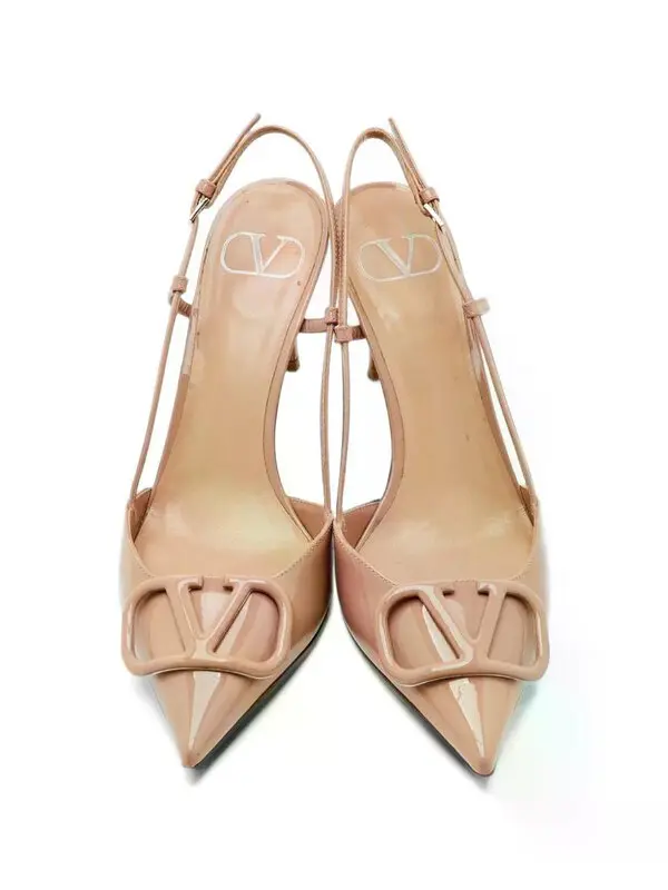 Valentino Garavani Vlogo Pointed-toe Slingback Pumps