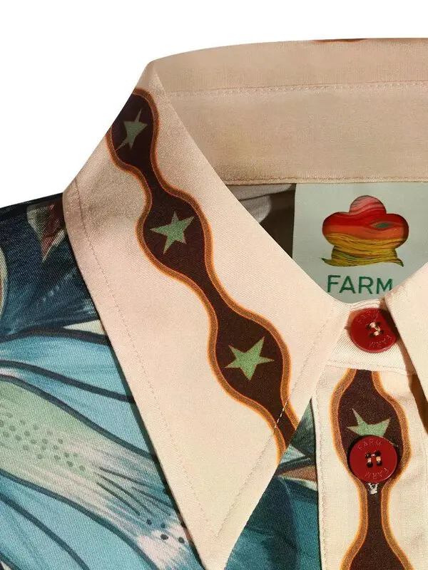 Farm Rio Lunar Boho Buttoned Collared Shirt