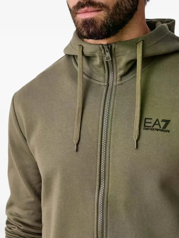 EA7 Logo-print Zip-up Tracksuit