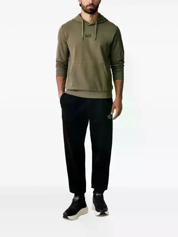 EA7 Logo-print Drawstring Hoodie