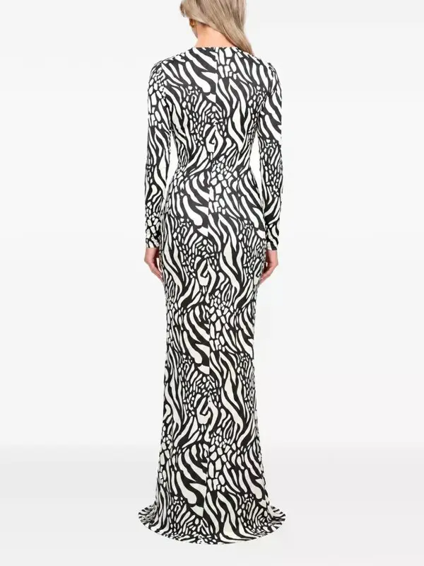 ROSERRY Mallorca Abstract-print Gown