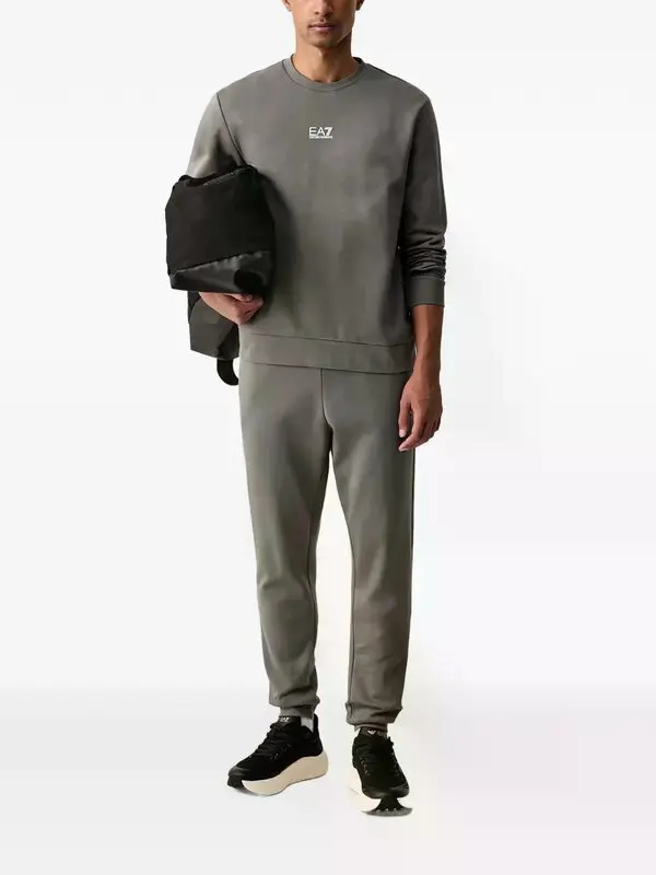 EA7 Logo-print Crew-neck Tracksuit