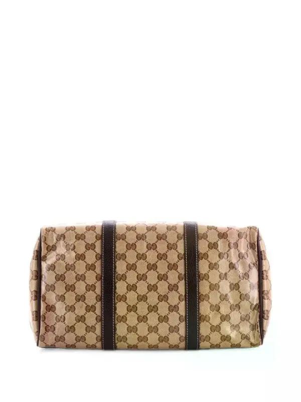 Gucci Joy Boston Bag Gg Coated Canvas Medium Satchel