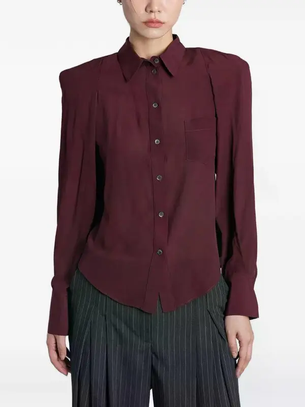 IRO PARIS Neon Padded-shoulder Shirt
