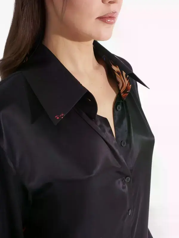 TESSITURA Baroque-print Silk Shirt